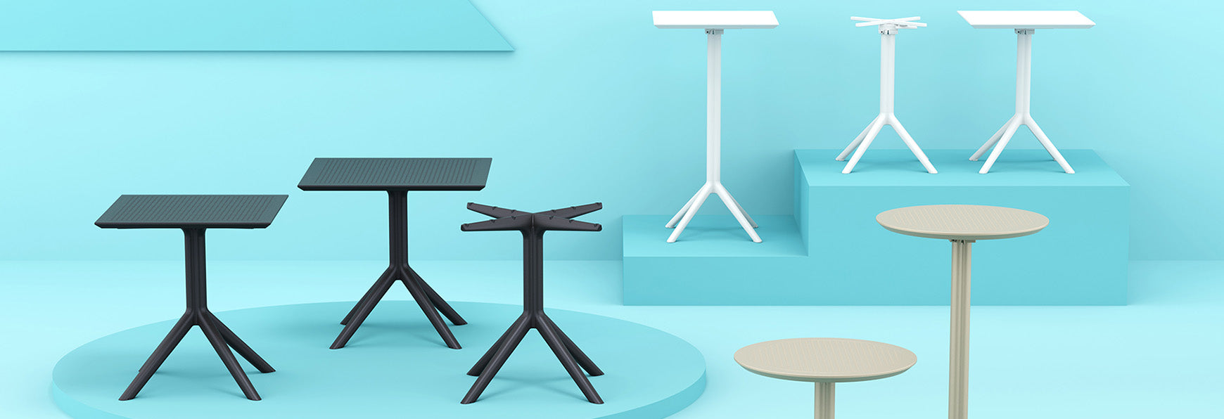 Sky Folding Table 600SQ – Issa Furniture