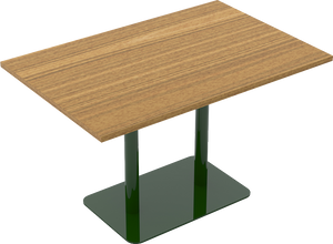 Soft Radius Double Stem Table – Issa Furniture